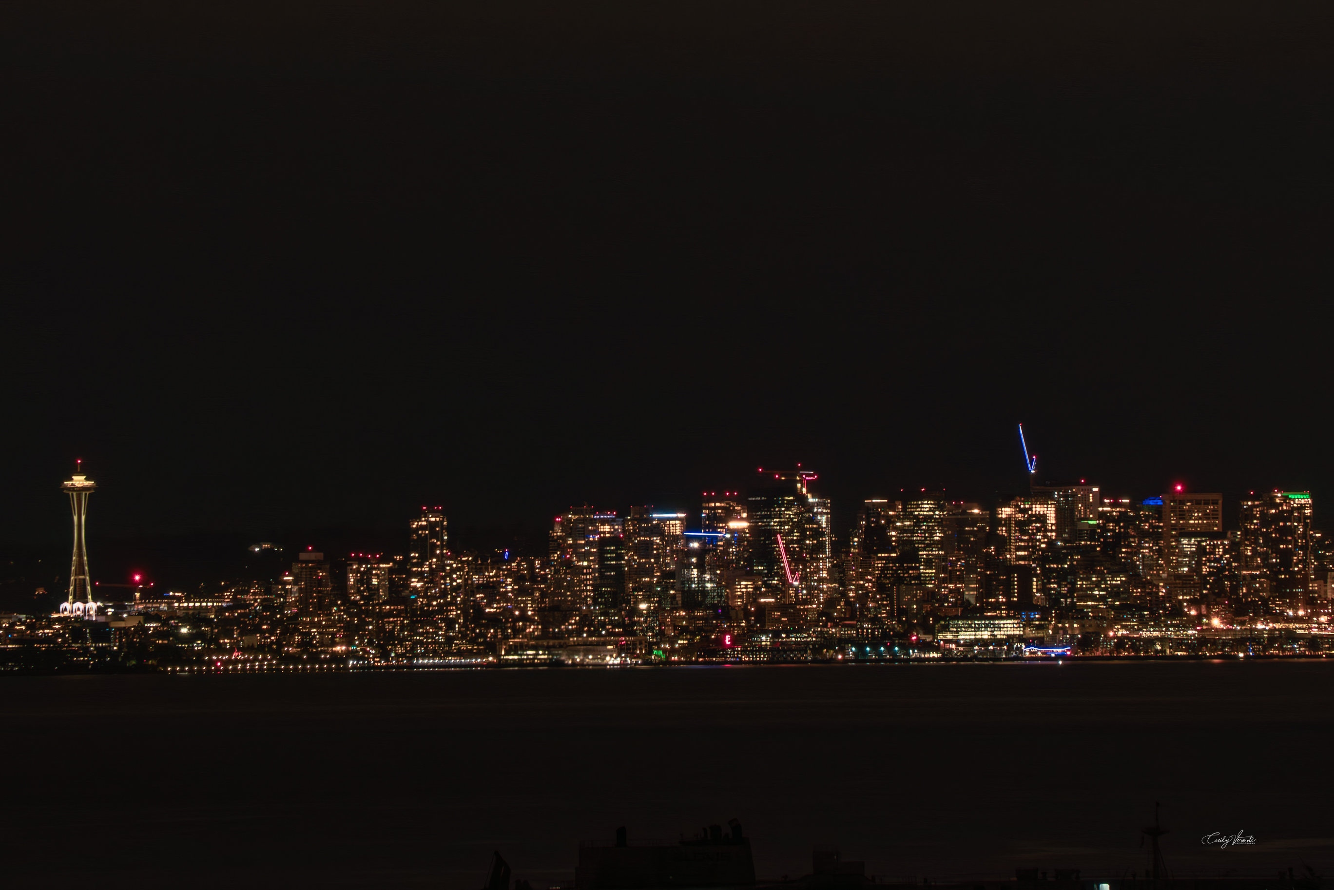 Seattle Space Needle at Night - Etsy
