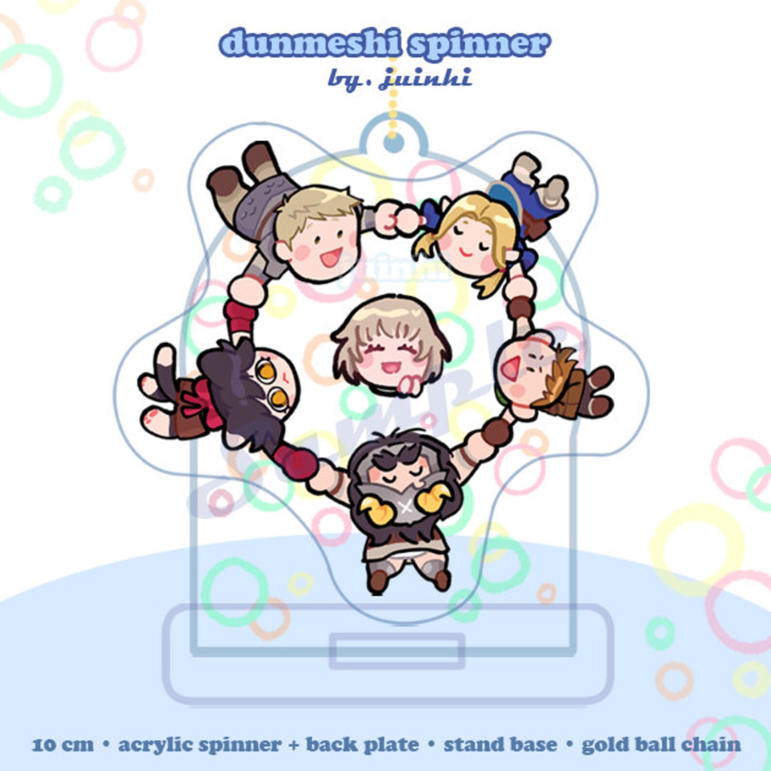 Dungeon Meshi Spinner Charm Standee - Etsy
