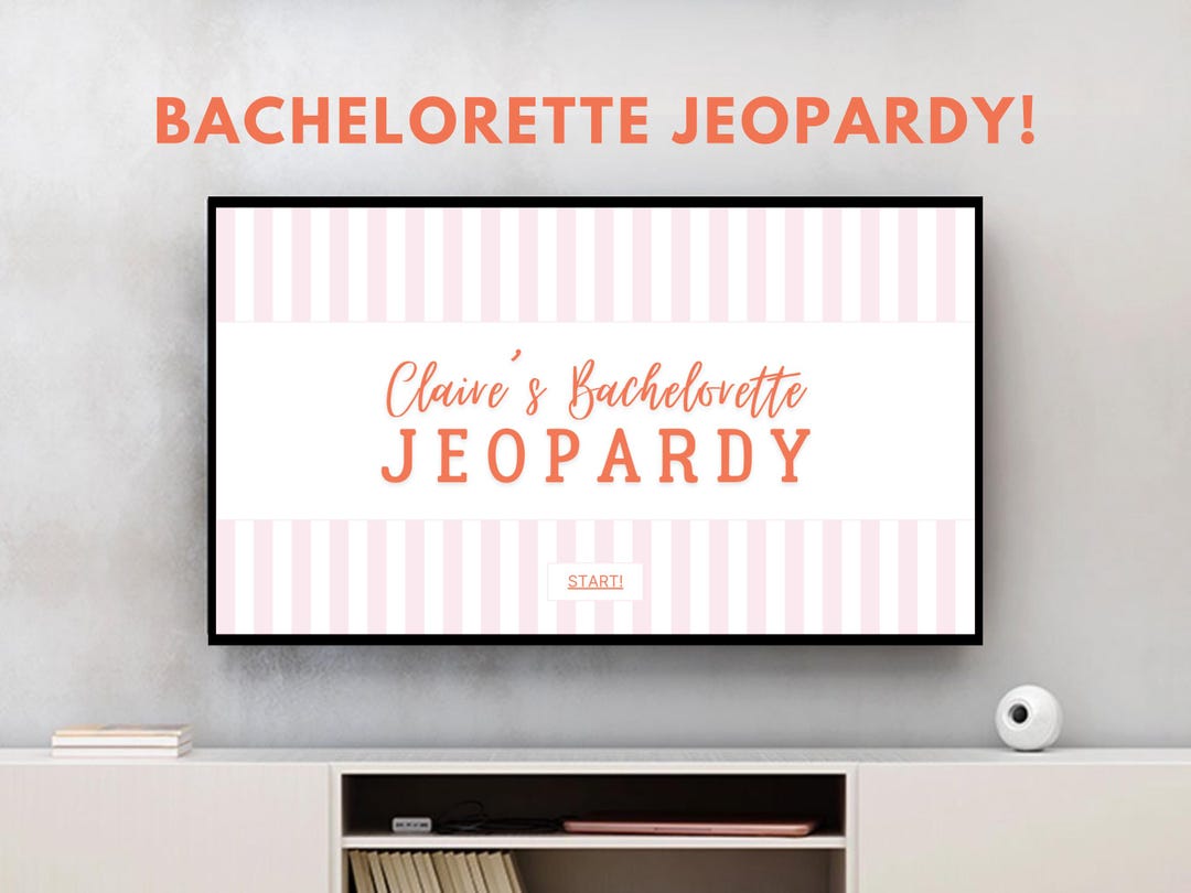 Bachelorette Party Jeopardy Game I Canva Powerpoint, Bridal Party ...