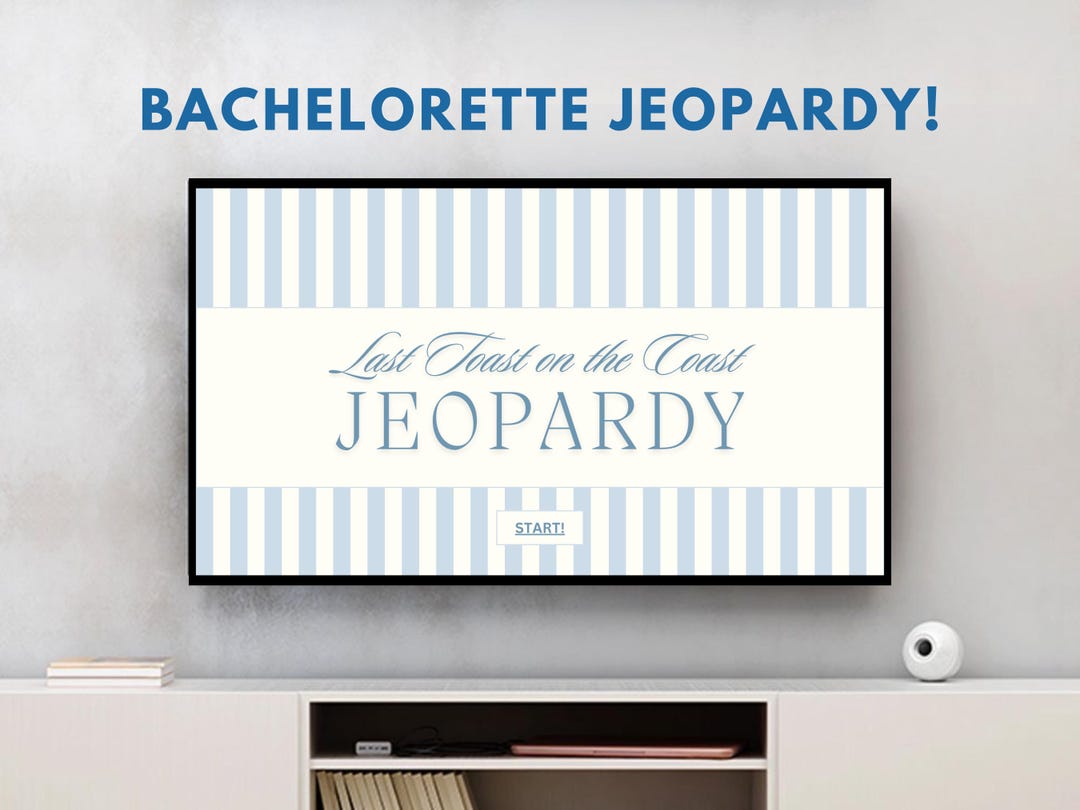 Last Toast on the Coast Bachelorette Party Jeopardy Game I Canva ...