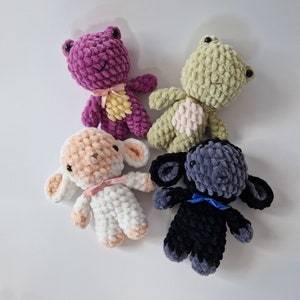 Adorable Crochet Mini Animals, Handmade Plush Amigurumi - Etsy