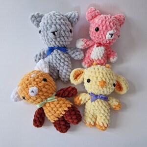Adorable Crochet Mini Animals, Handmade Plush Amigurumi - Etsy