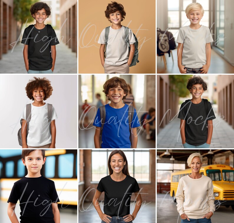 Teacher Student Mockup Bundle, Mockups Classroom, Clothing Mockup Pack ...