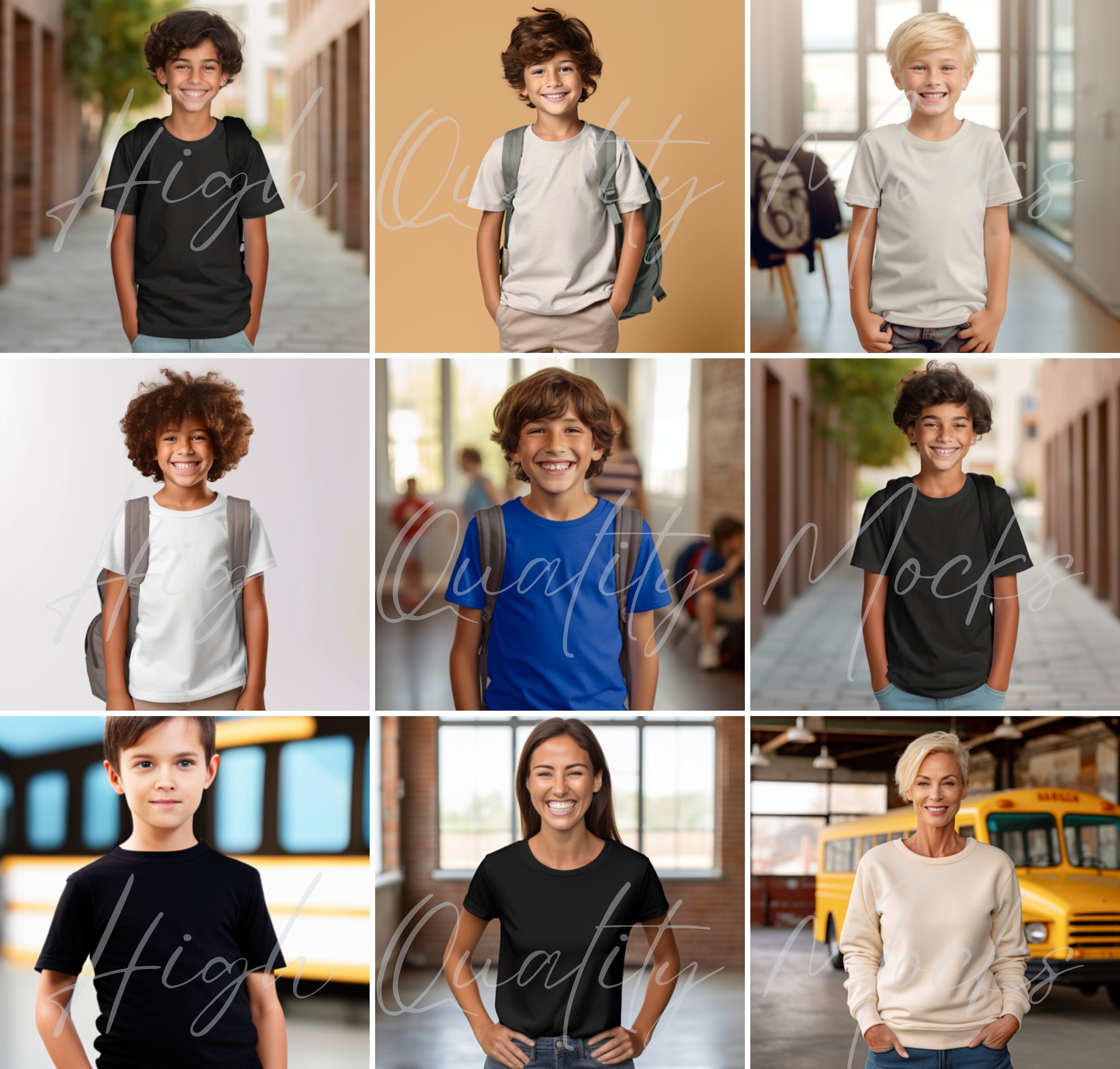 Teacher Student Mockup Bundle, Mockups Classroom, Clothing Mockup Pack ...