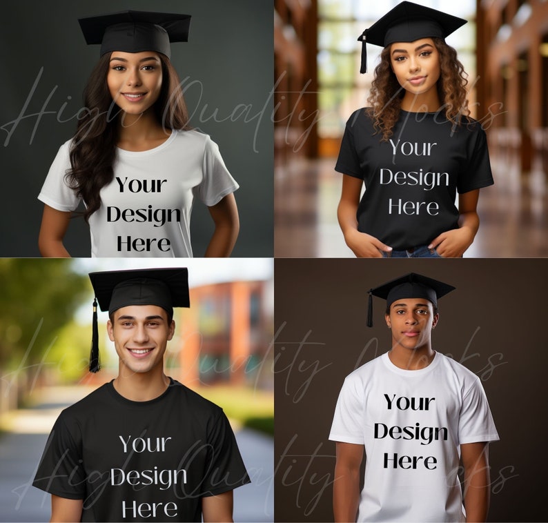 Graduate Shirt Mockup, Graduation Shirt Mockups, College Highschool ...