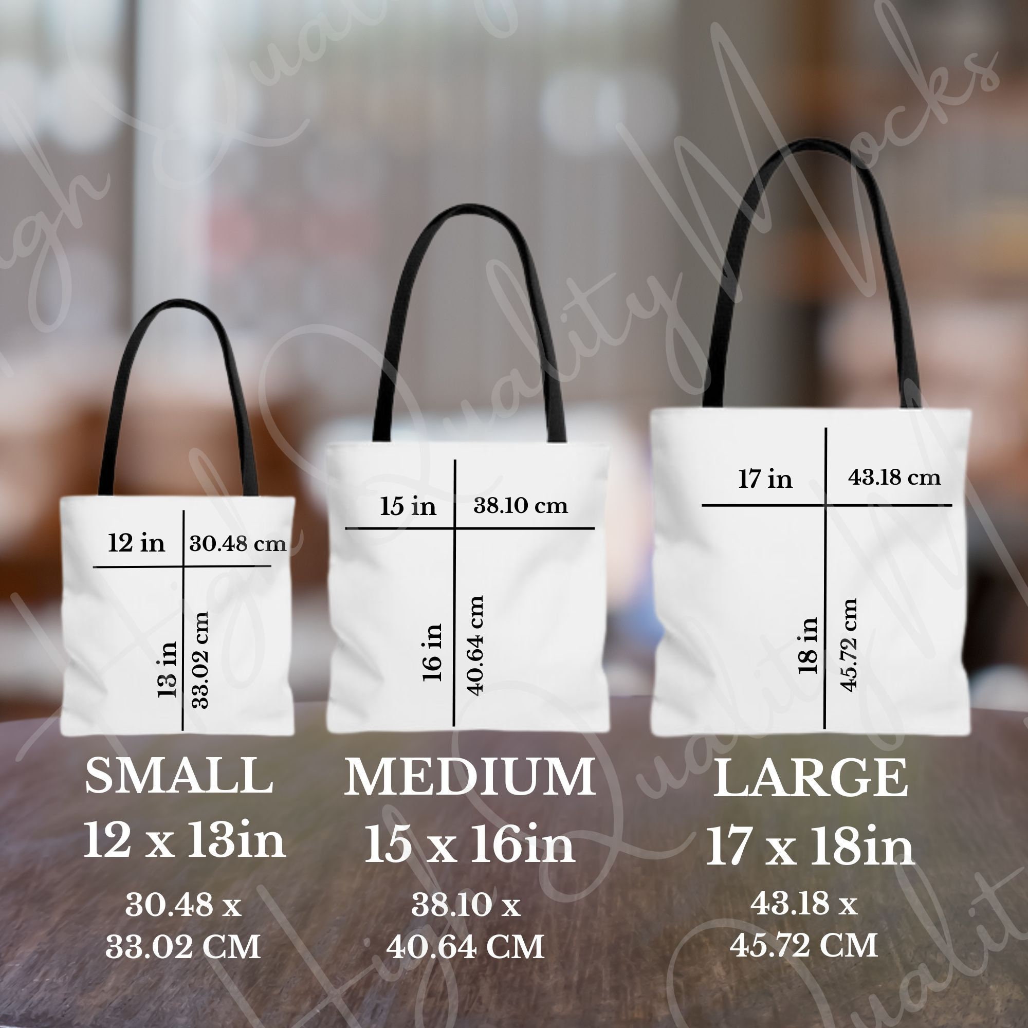 Tote Bag Mockup Size Chart AOP Tote Bag Mockup Size Chart - Etsy