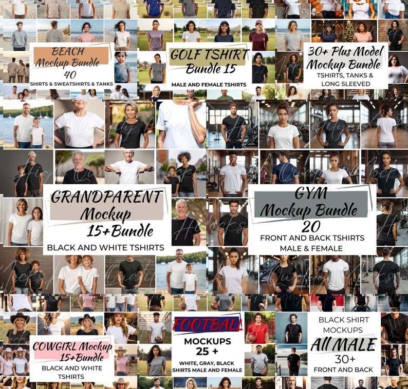 All the Bundles, Whole Shop Mockup, All Mockups Bundle, Whole Shop ...
