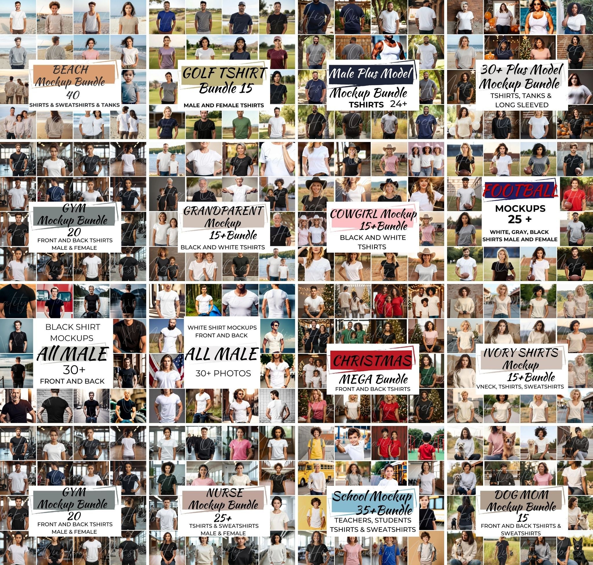 All the Bundles, Whole Shop Mockup, All Mockups Bundle, Whole Shop ...