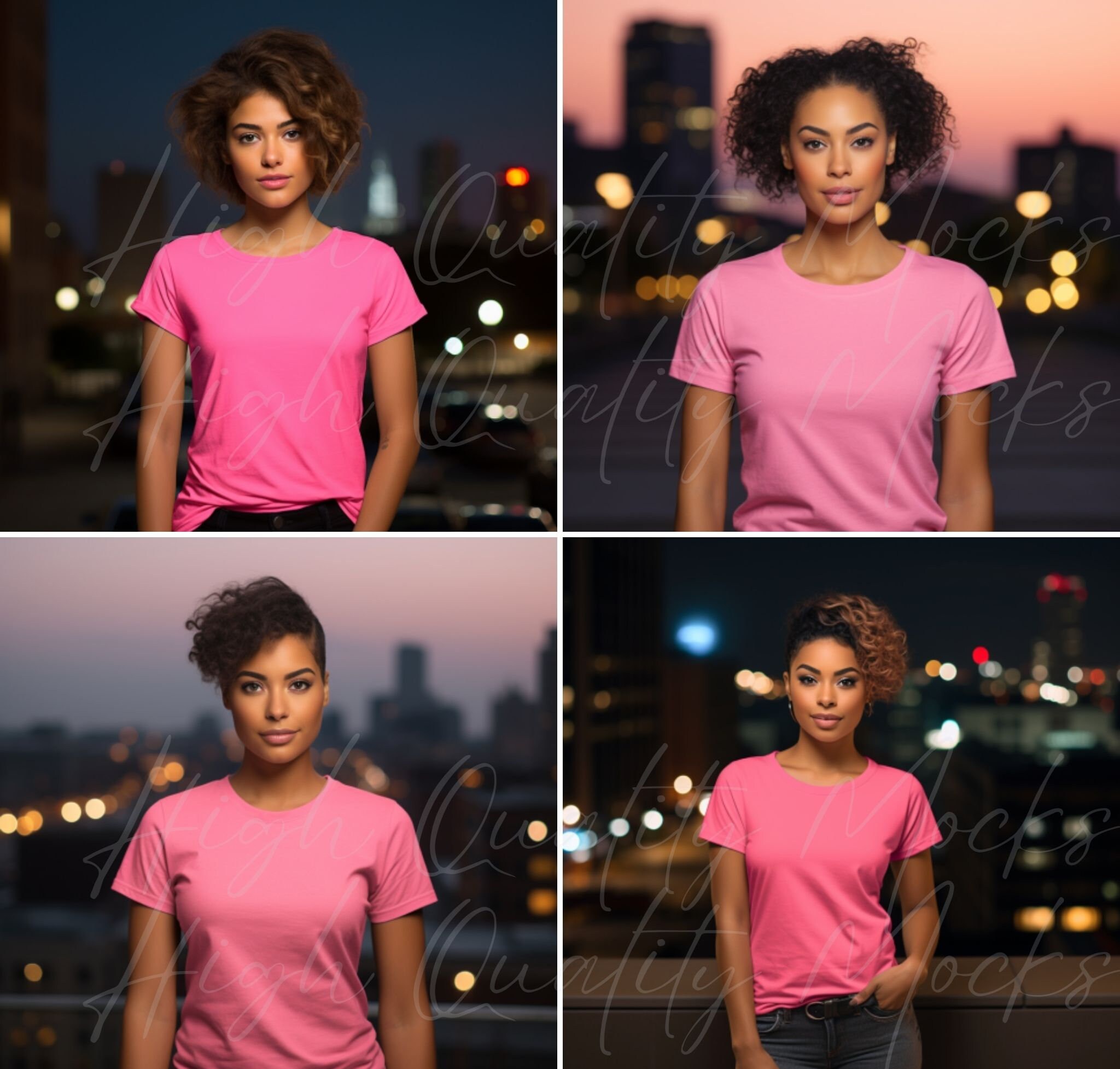 Urban Mockup Bundle, City T-shirt Mockup Bundle, Black Shirt Mockup ...