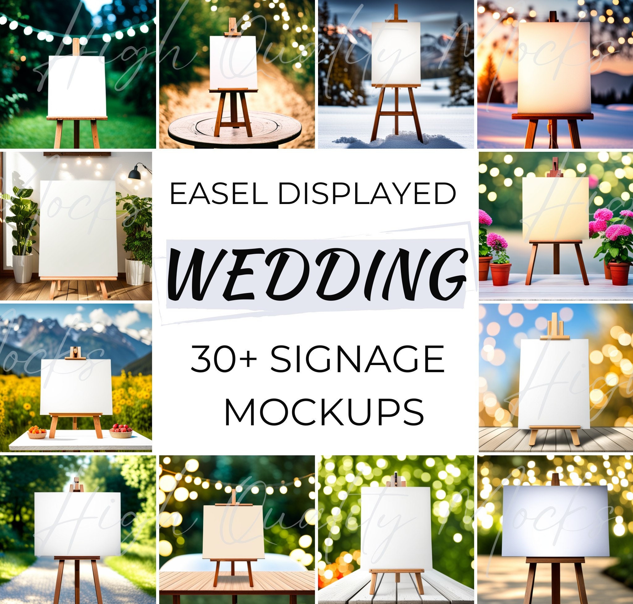 Wedding Sign Mockup, Mockups, Mockups Online, Venue Sign Mockup ...