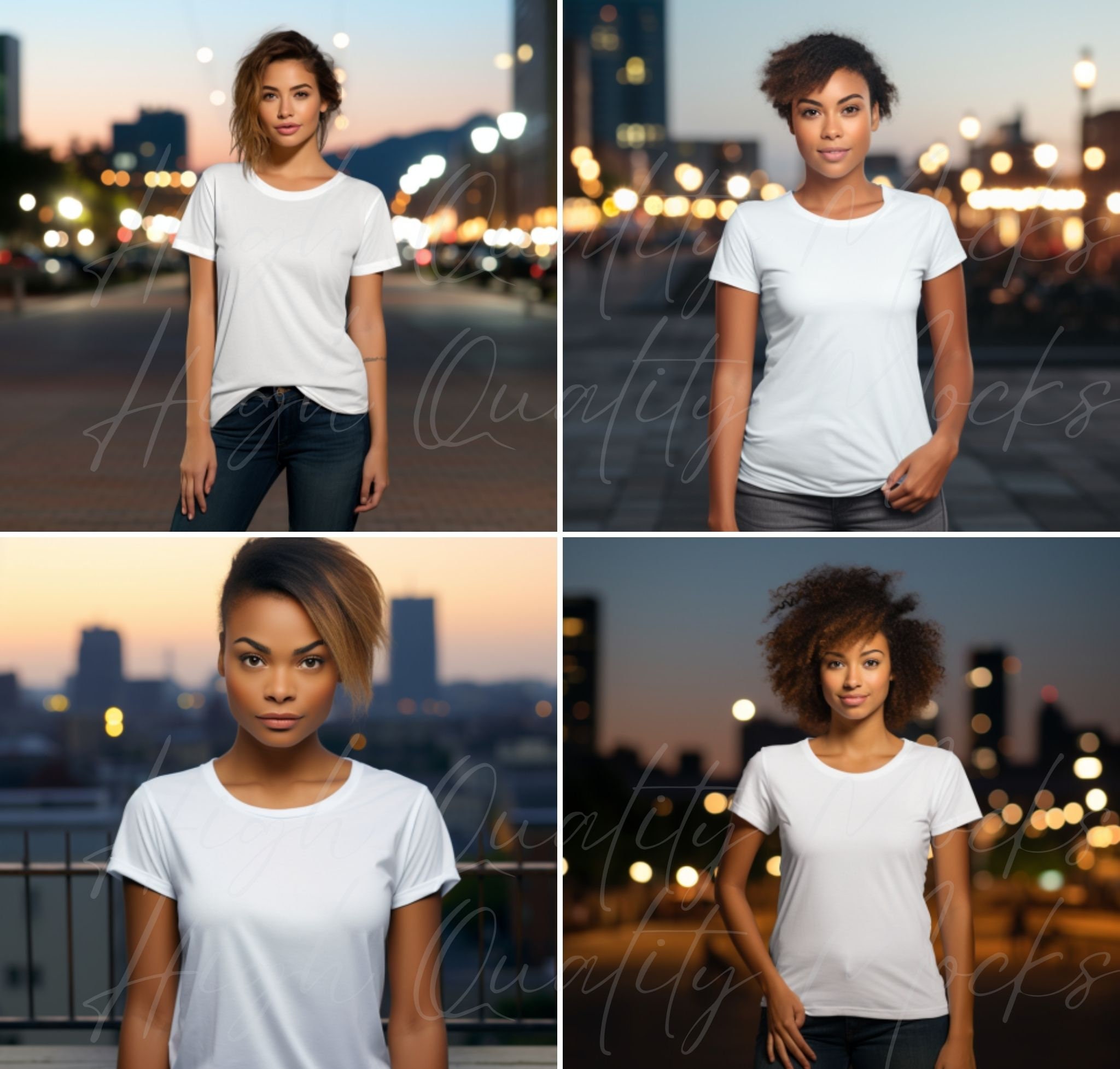 Urban Mockup Bundle, City T-shirt Mockup Bundle, Black Shirt Mockup ...