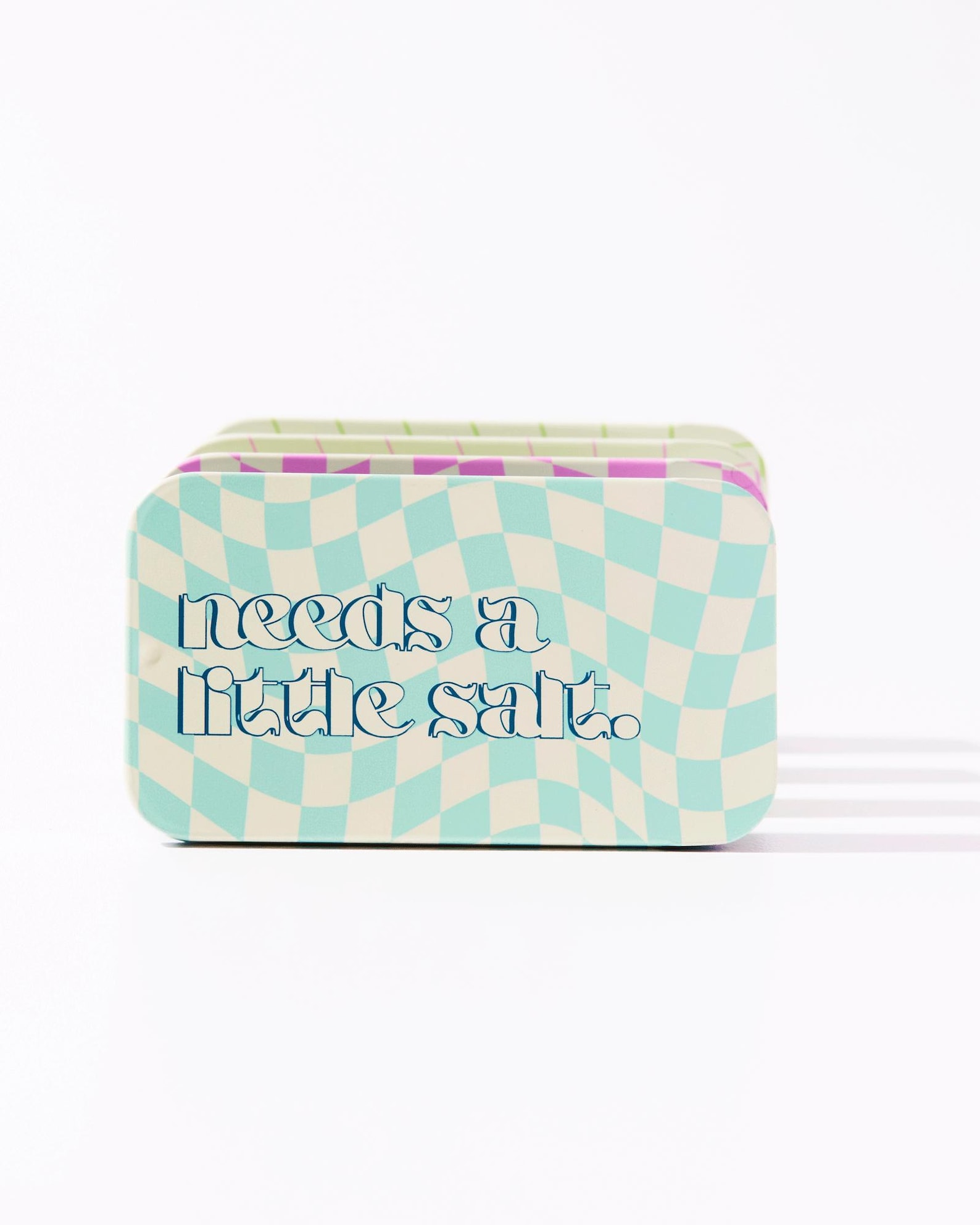 Beige/light Blue Pocket Salt - Flakey Salt Mini Travel Tin (2-pack ...