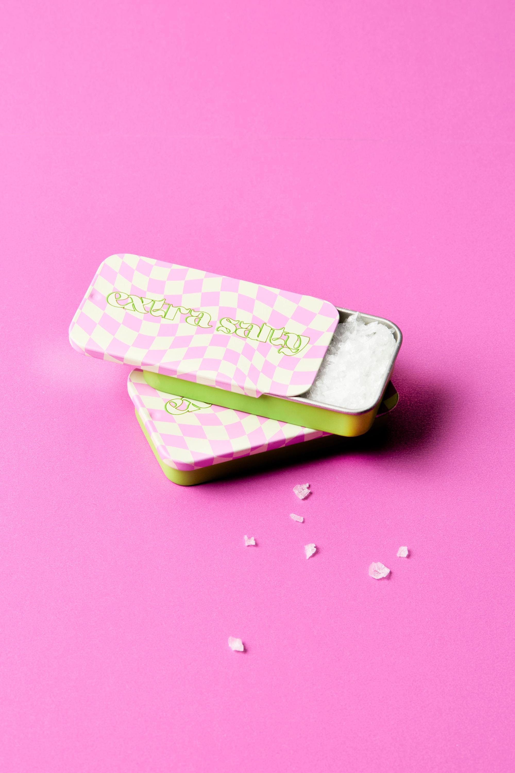 Green/pink Pocket Salt - Flakey Salt Mini Travel Tin (2-pack) Enhance ...
