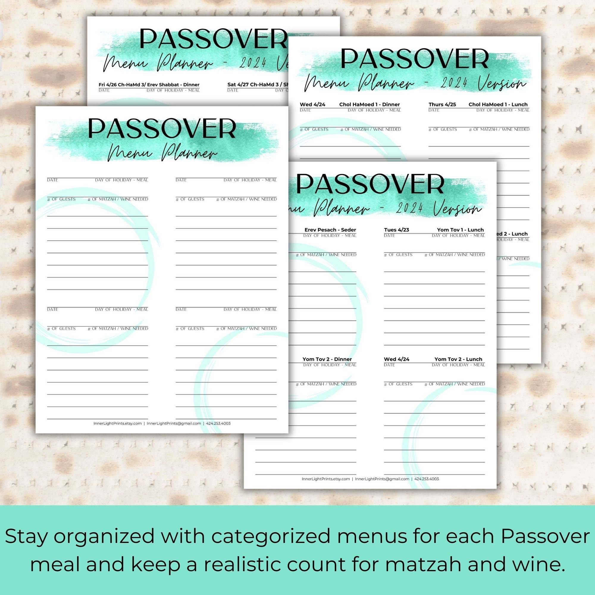 Ultimate Passover Planner Mega Bundle 2024 Instant Download Digital Printable Goodnotes Canva