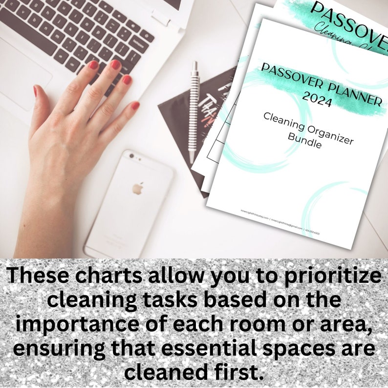 Passover Cleaning Checklist Charts 2024 Instant Download Digital ...