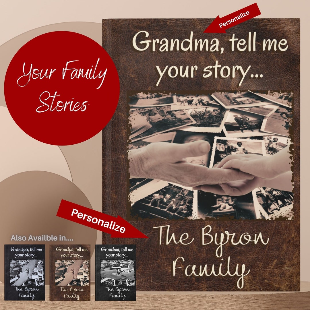 Personalized Grandparents Journal Book Hardcover Family Story Bookish ...