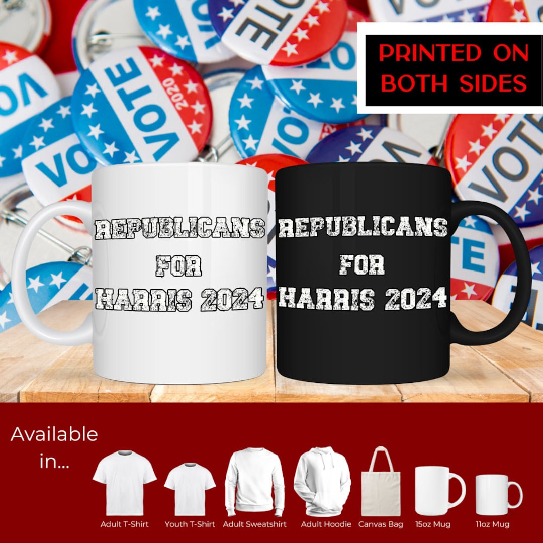 Republican Mug Presidential 2024 Republicans for Harris 2024 Mug Gift ...