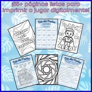 Día Del Padre Juegos Imprimibles – Father's Day Printable Games En ...