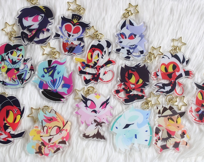Helluva Boss | Acrylic Keychain Charms - Etsy