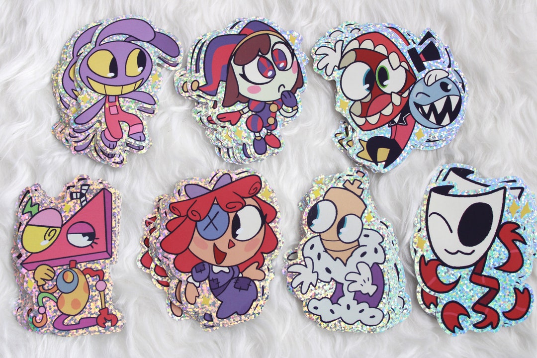 TADC the Amazing Digital Circus Dot Holographic Acrylic Stickers 3 - Etsy