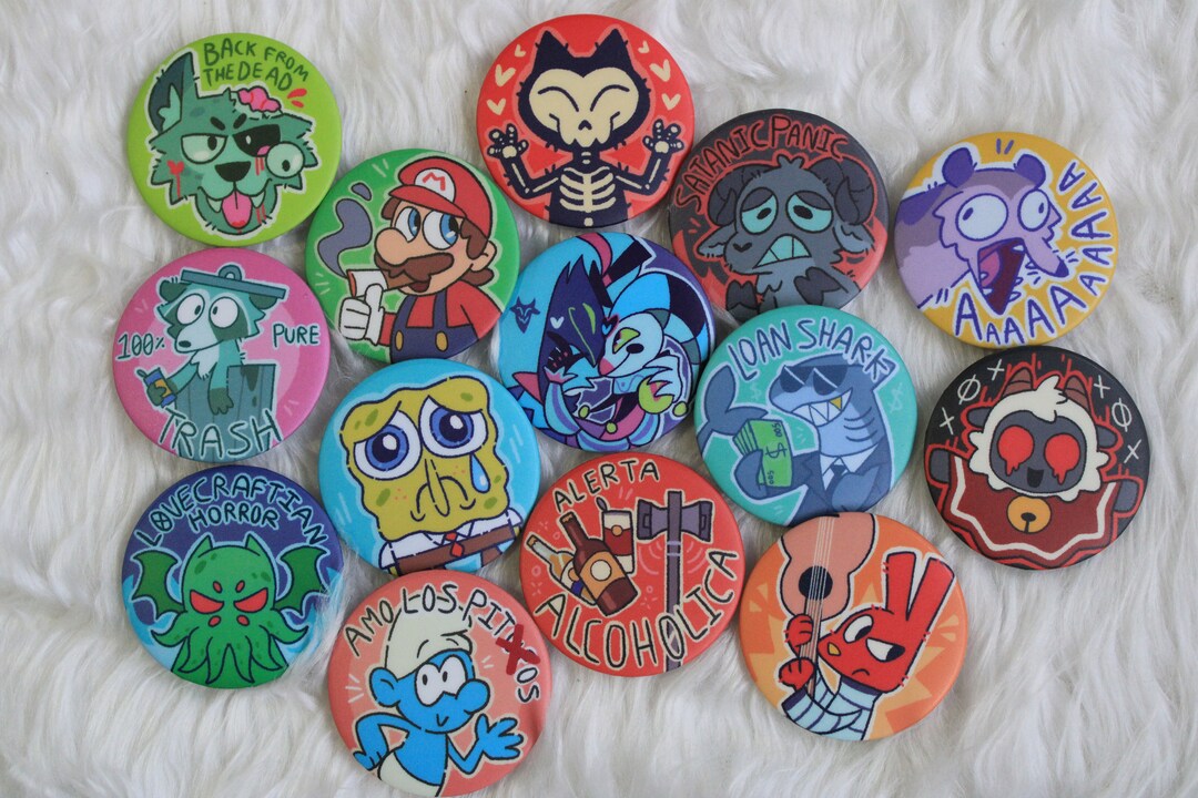 Hellcat Originals / Mix | Button Pins - Etsy