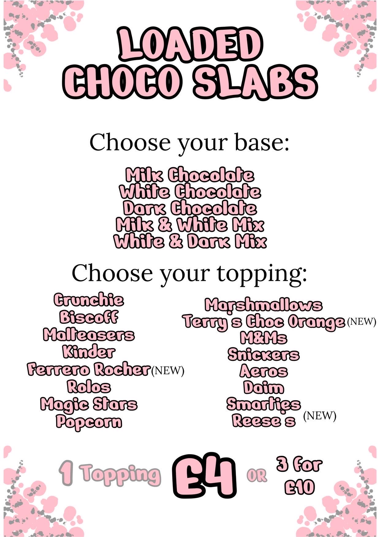 LOADED CHOCO SLABS - Etsy