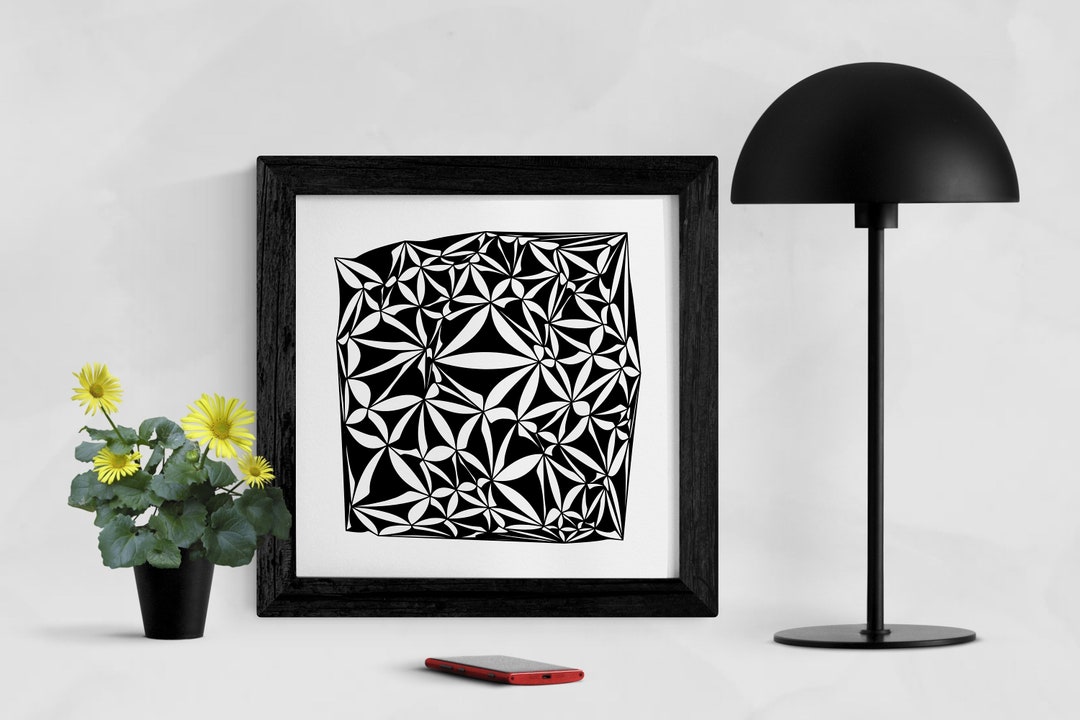 Encapsulated Flowers Abstract Art Print, Home Decor, Perfect Gift - Etsy