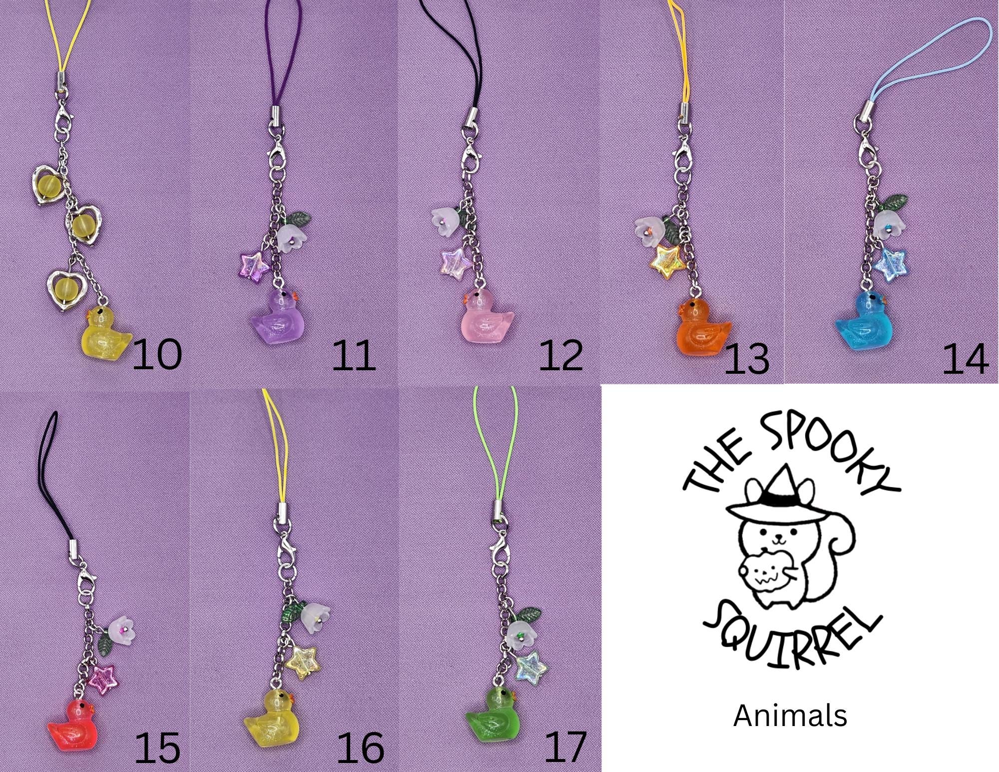 Animal Cell Phone Charms - Etsy