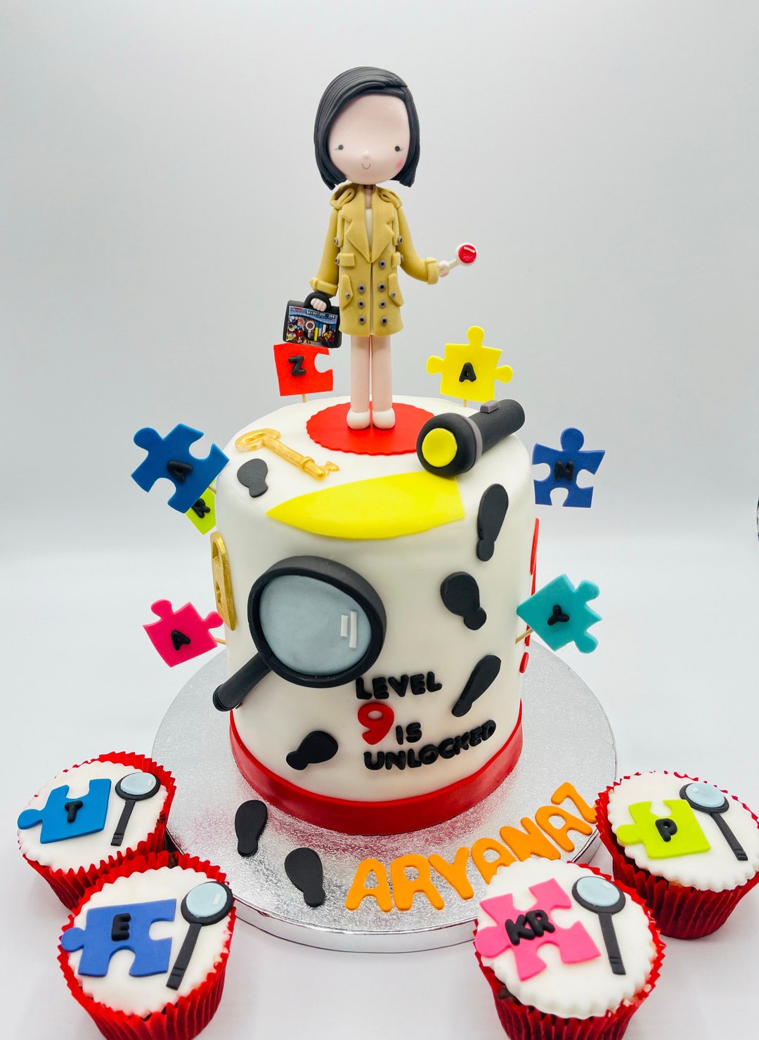 Personalised Spy, Detective Cake Topper/detective Birthday Theme/secret ...