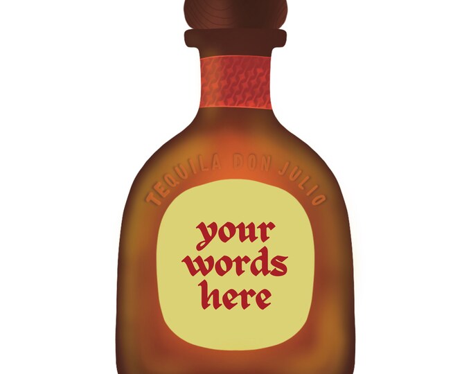 Don Julio Bottle Template - Etsy
