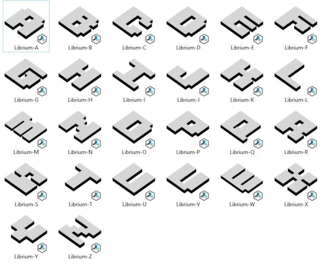 3D Alphabet Letters - STL Files for 3D Printing - Customizable 3D ...