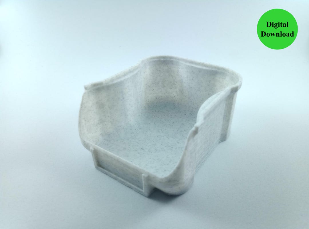 3D Printable Stackable Storage Bin STL File Scalable Reinforced Storage ...