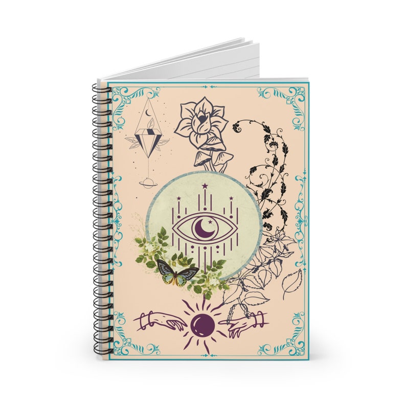Victorian Evil Eye Book of Shadows Journal - Ruled Line - Etsy