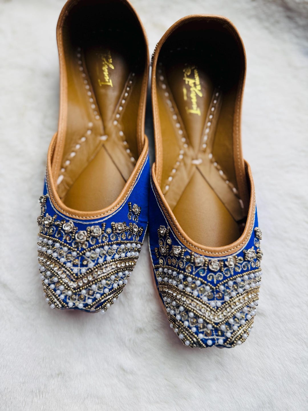 Royal Blue Punjabi Jutti/ Khussa/ Mojari - Etsy