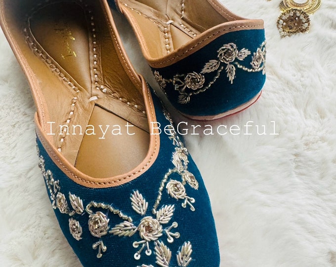 Royal Blue Punjabi Jutti/khussa/mojari - Etsy