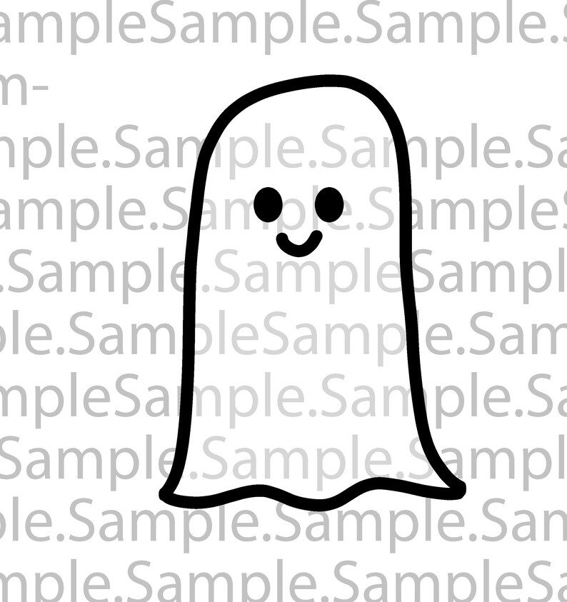 Cute Ghost Digital Download SVG and PNG - Etsy