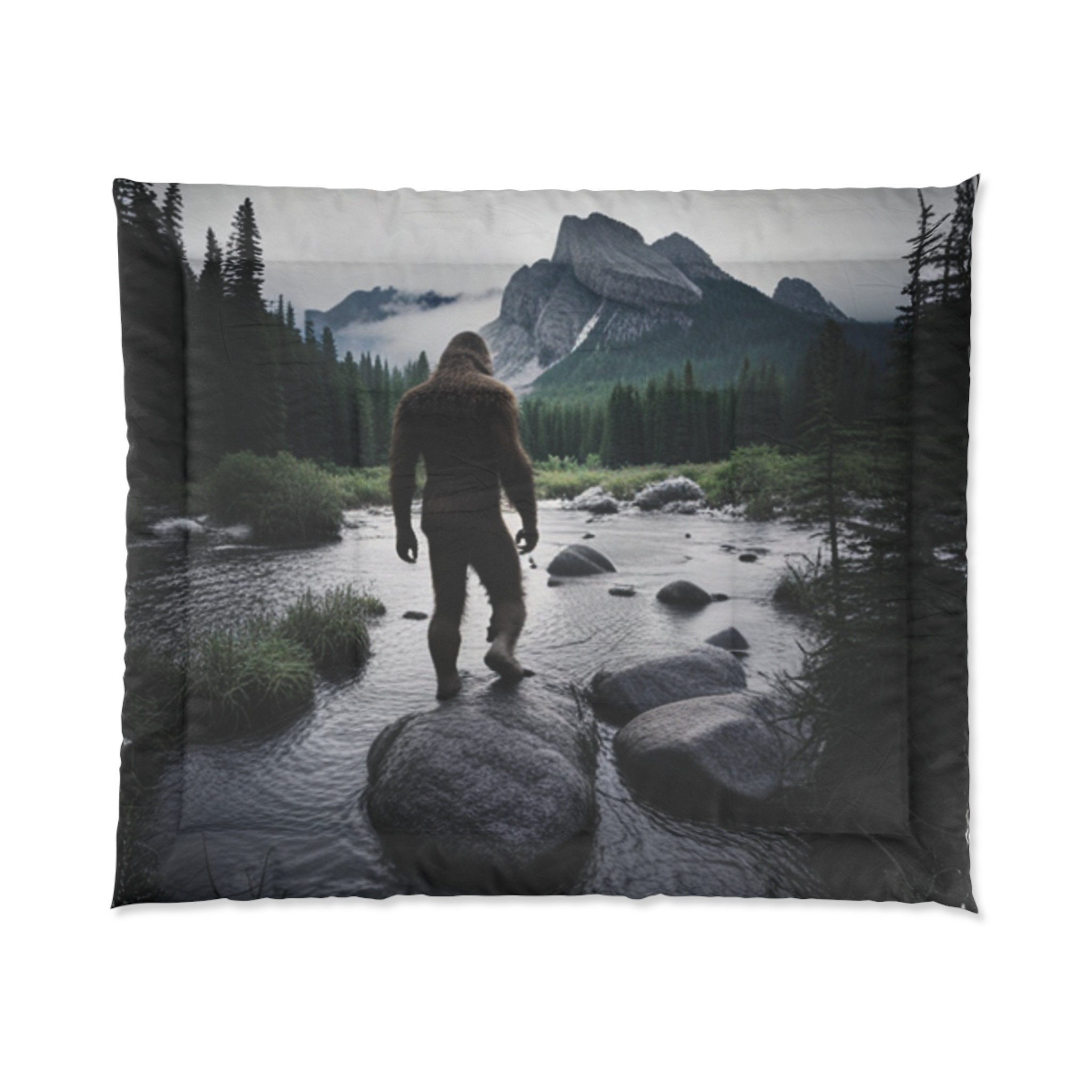 Bigfoot Wilderness Comforter - Etsy