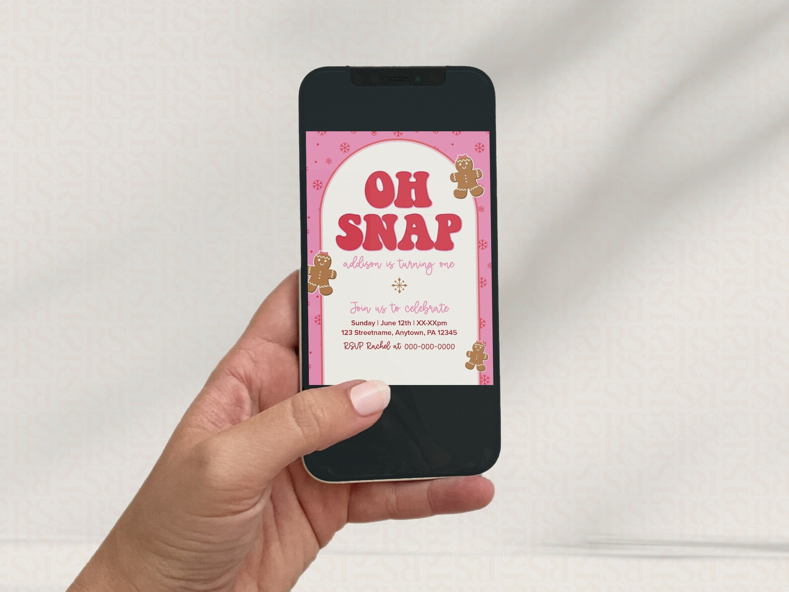 Oh Snap! Girl's Any Age Birthday Gingerbread Cookie Festive Party ...
