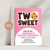 Turning Two Second Birthday Party Daisy Girl's Invitation | Pink ...
