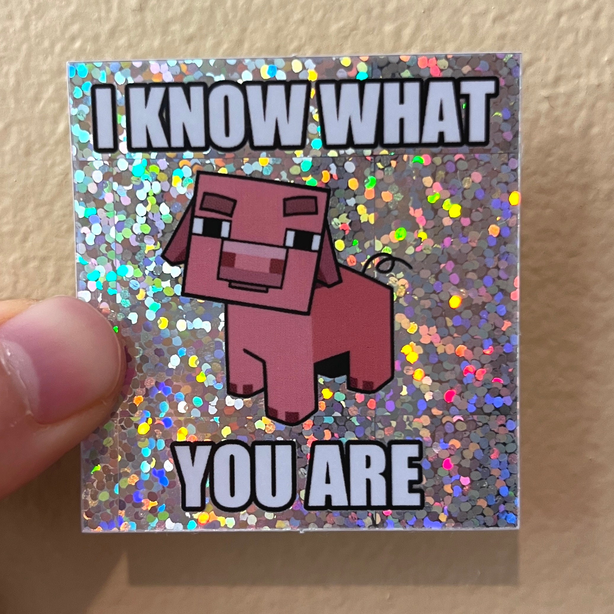 Minecraft Story Mode Reuben Stickers Vinyl Glitter - Etsy