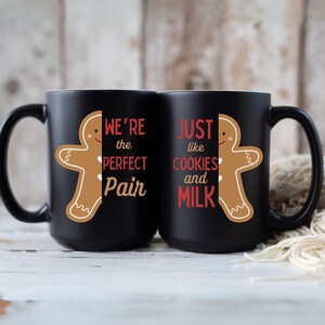 Couples Christmas Mugs Couple Gingerbread Matching Christmas - Etsy