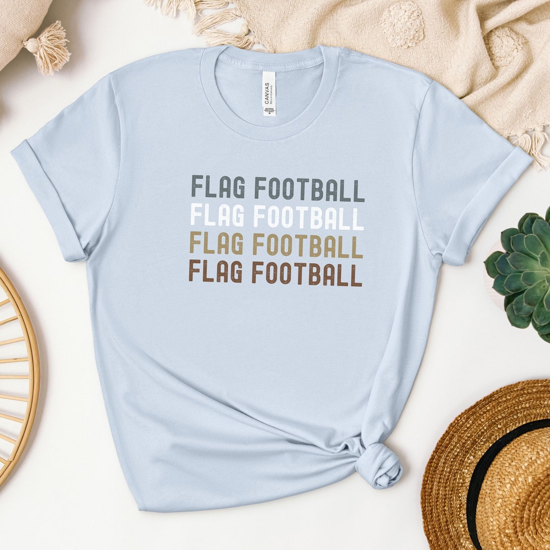Retro Flag Football Shirt, Love Flag Football Tshirt, Flag Football ...