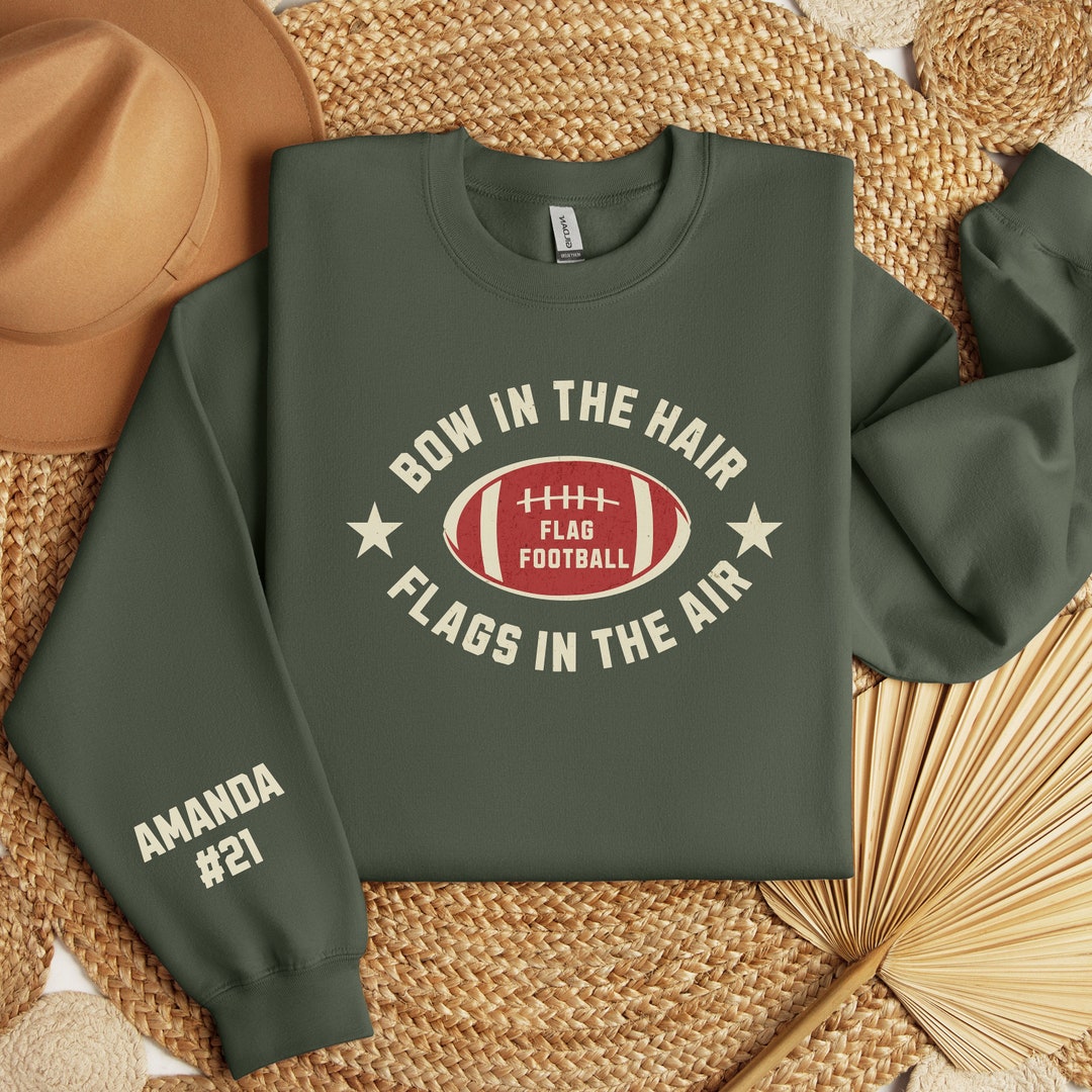 Personalized Flag Football Sweatshirt Flag Football Hoody - Etsy
