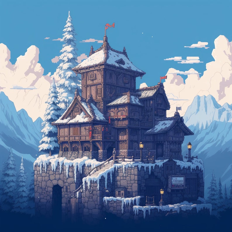 Anime Castle Art - Etsy