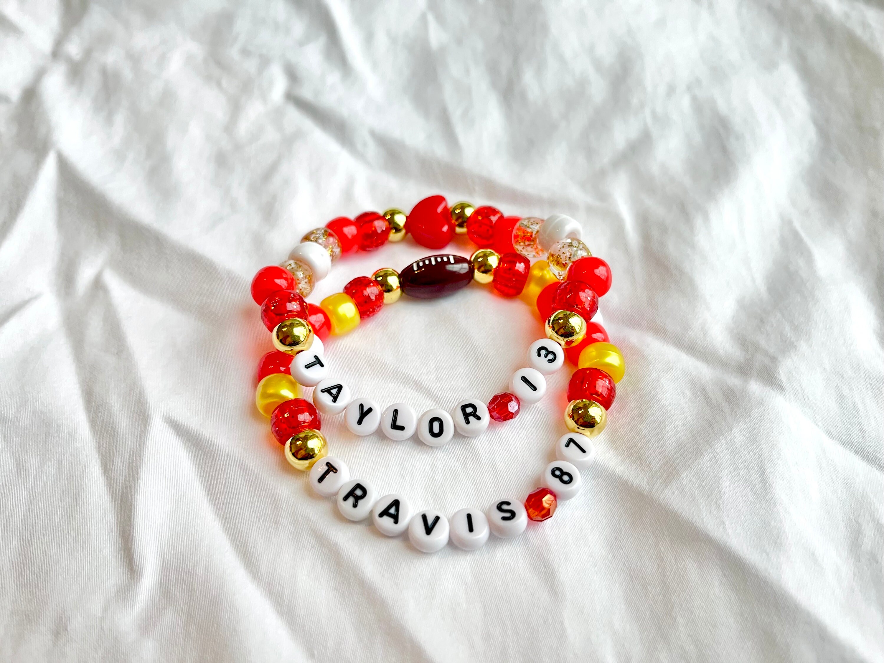 Taylor Swift & Travis Kelce Super Bowl Friendship Bracelets 13/87 KC ...
