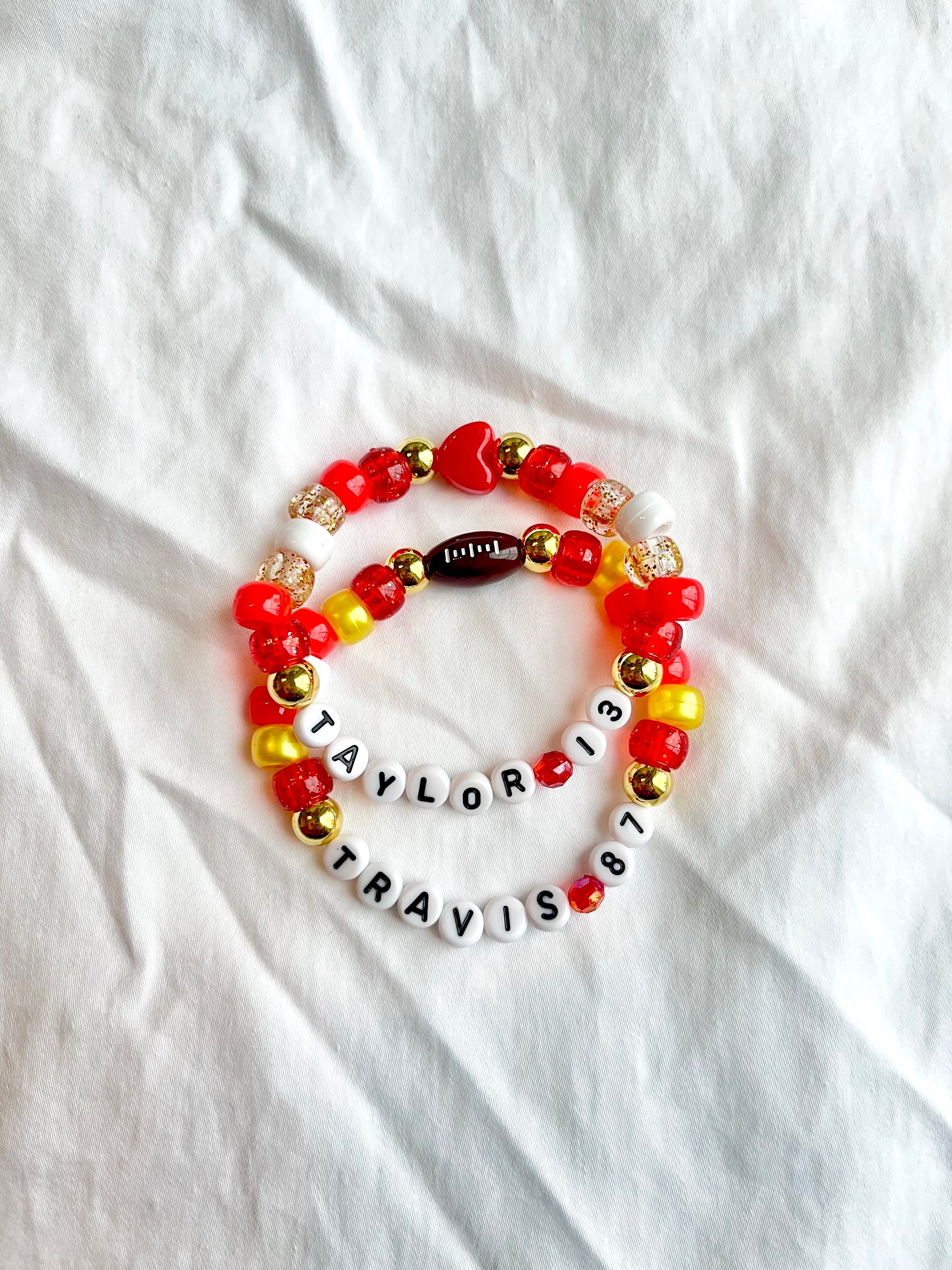 Taylor Swift & Travis Kelce Super Bowl Friendship Bracelets 13/87 KC ...