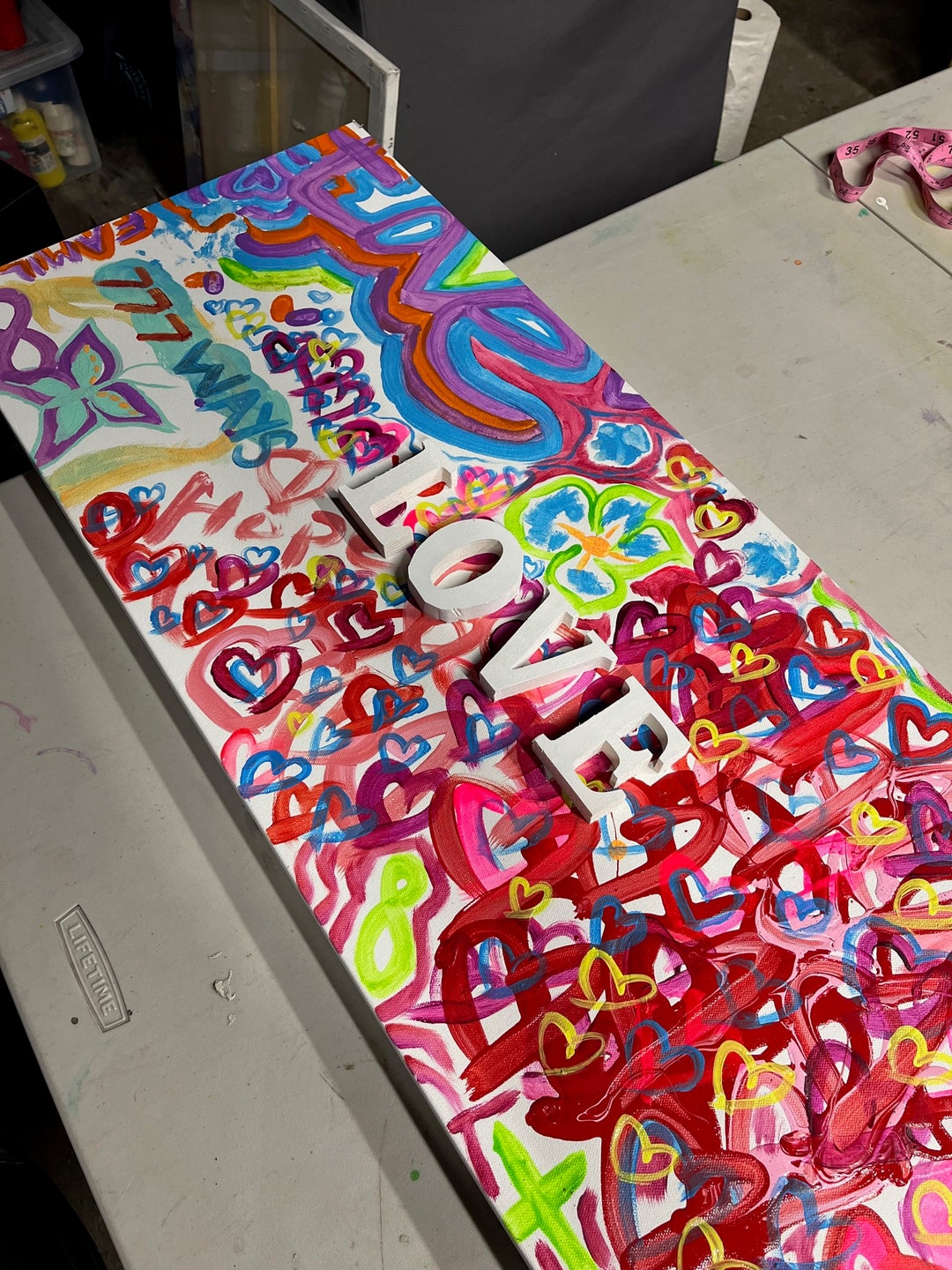 Custom Painted Signs (abstract Art) on Canvas -- 100% Original ...