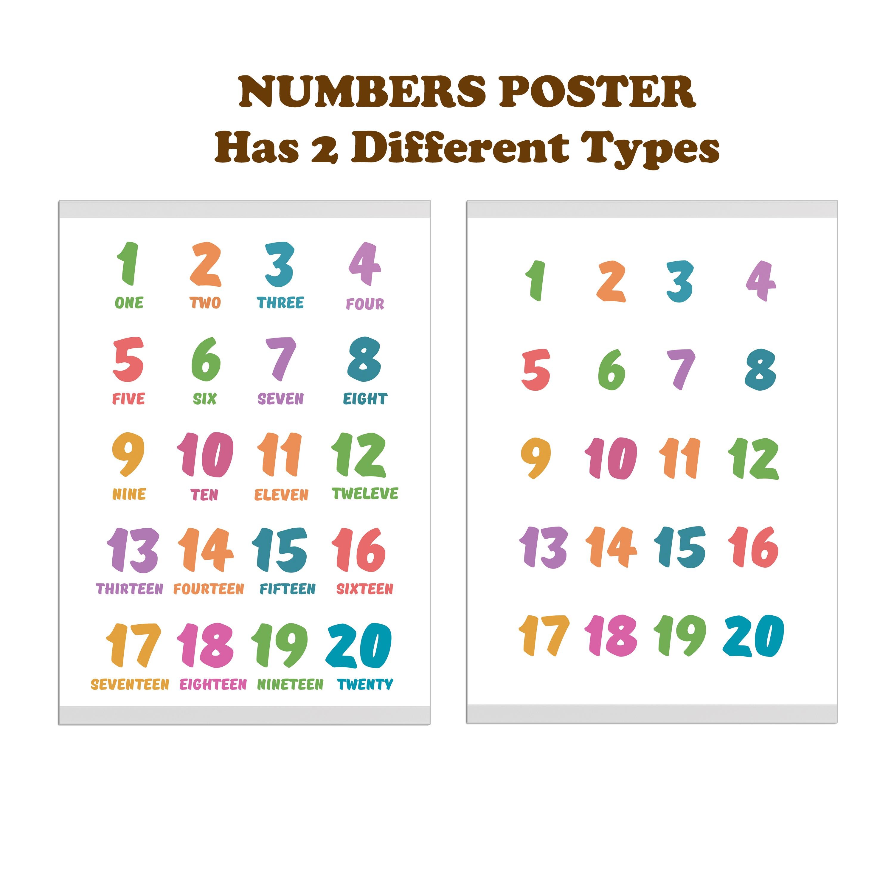 English & Arabic Alphabet Hijaiyah Numbers Poster Set – Educational ...