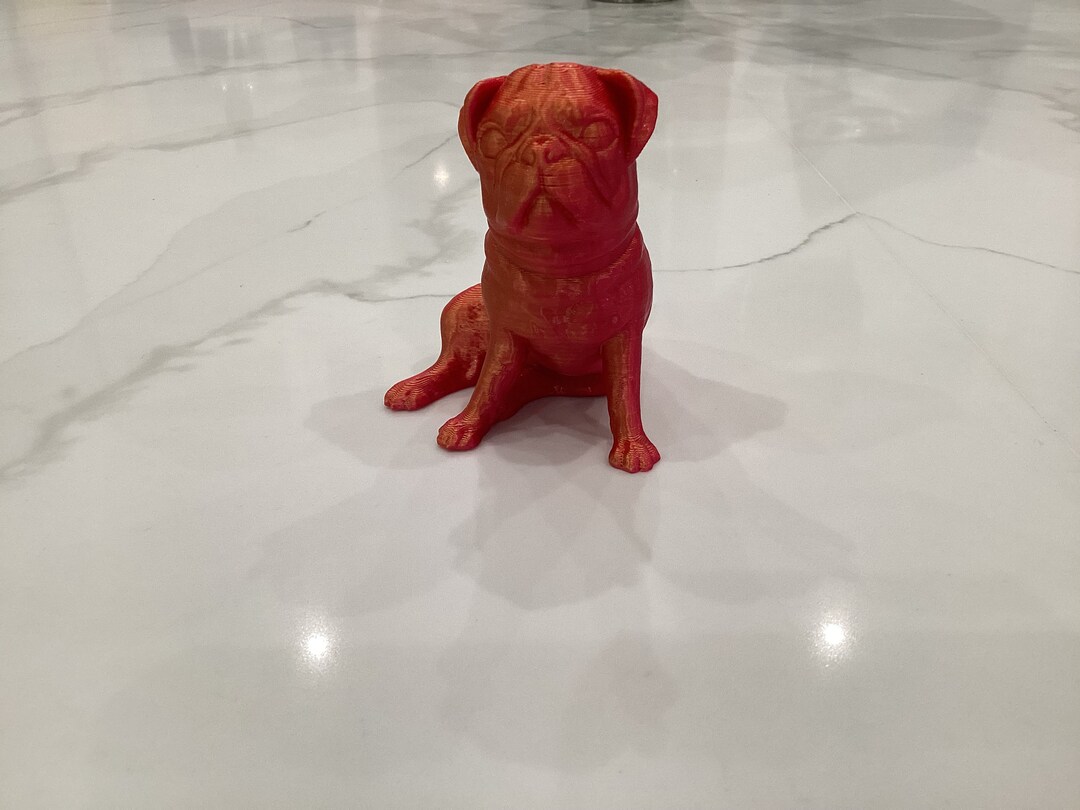 3d Printed Pug - Etsy