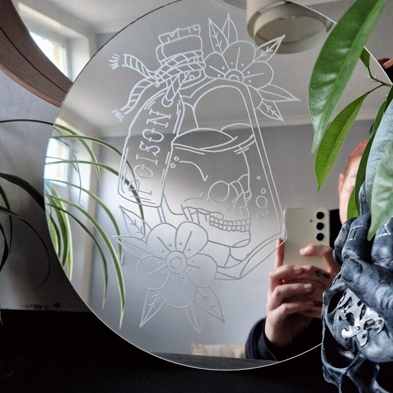 Engraved Mirror - Etsy UK